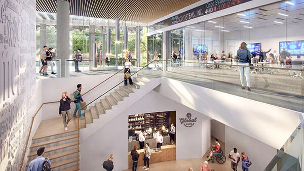 Interior - Second Level Lobby | School of Business